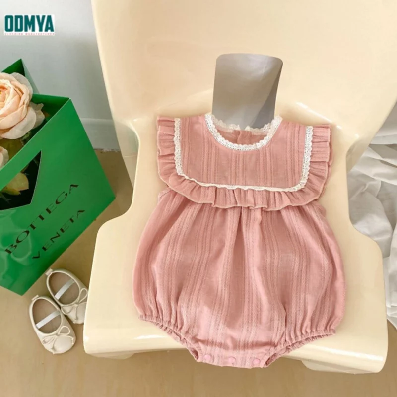Lace Round Neck Sleeveless Vest Crawling Suit Manufacturer