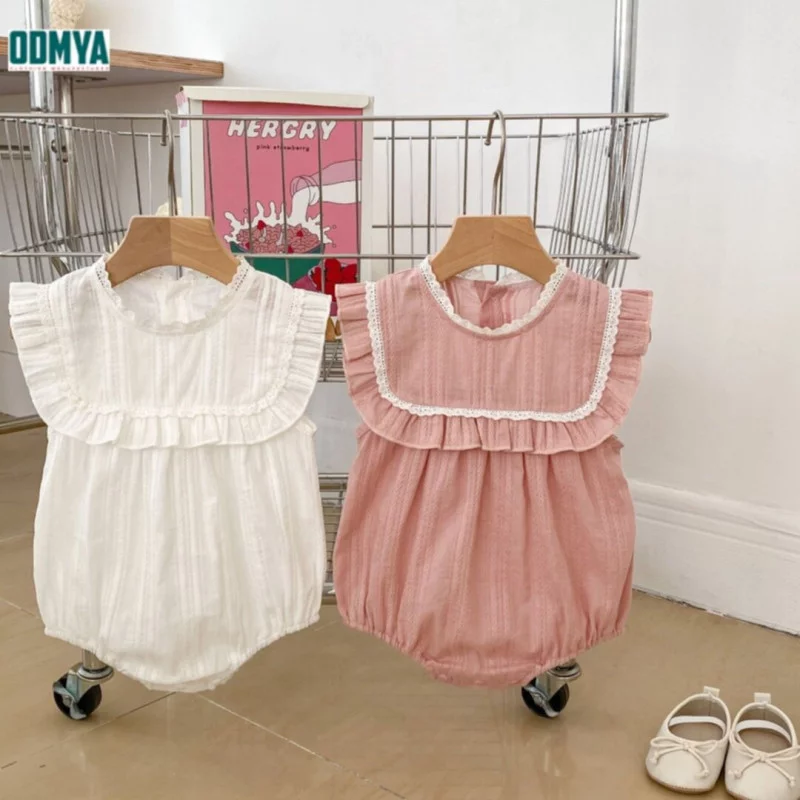 Lace Round Neck Sleeveless Vest Crawling Suit Manufacturer