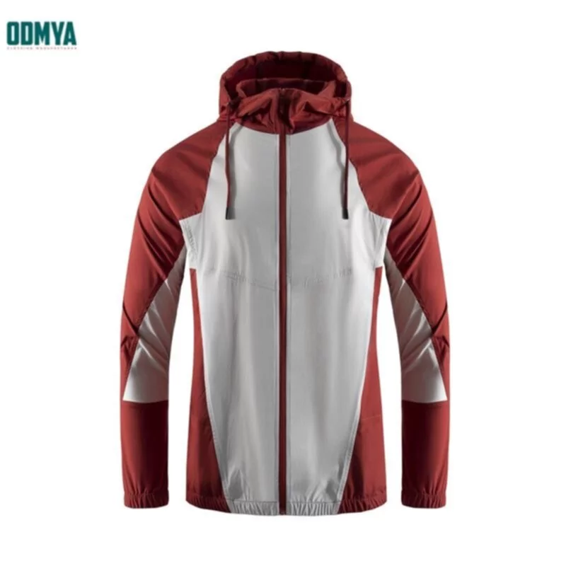 Men's Hooded Colorblock Jacket Outdoor Fishing Suit Manufacturer