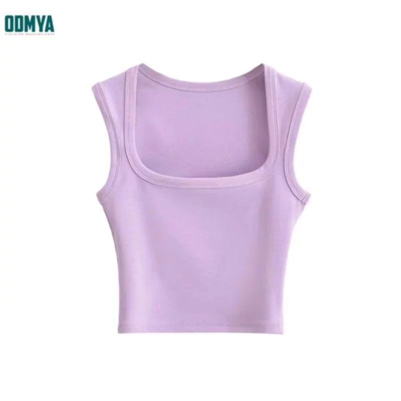 Basic Slim Fit Versatile Retro Square Neck Tank Top Manufacturer