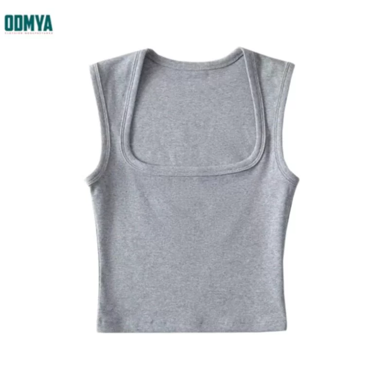 Basic Slim Fit Versatile Retro Square Neck Tank Top Manufacturer